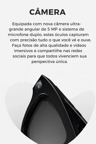 Óculos Inteligente Tradução Grava Video Gpt Bluetooth W610 ...