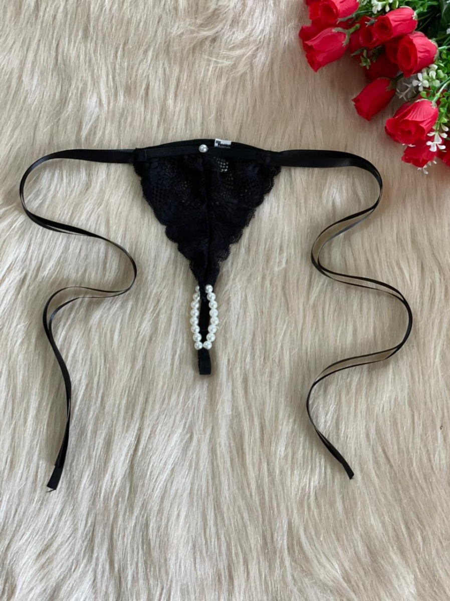 Kit 3 Calcinha Tailandesa Sexy Fita Fio Dental Anel Pérolas Mercadolivre