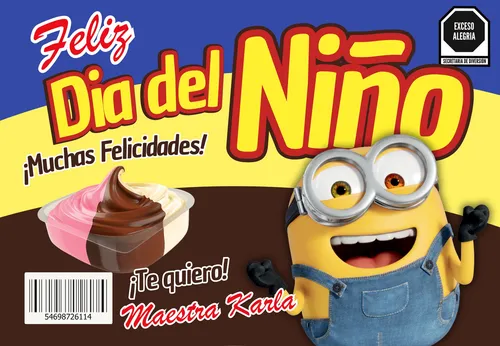 Dulcero Duvalín Personalizad Día Del Niño Archivo P Imprimir Mercadolibre