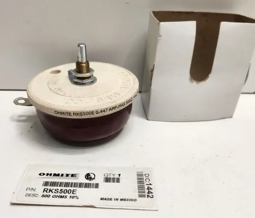 New Old Stock! Ohmite 500 Ohm 100w Rheostat Rks500e Cco | Meses sin interés