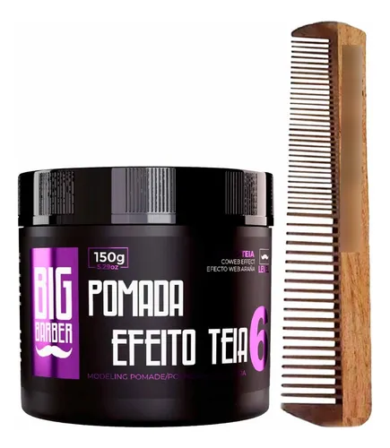 Kit Pomada Modeladora Efeito Teia Pente Duplo Big Barber | MercadoLivre Kit Pomada Modeladora Efeito Teia Pente Duplo Big Barber | MercadoLivre