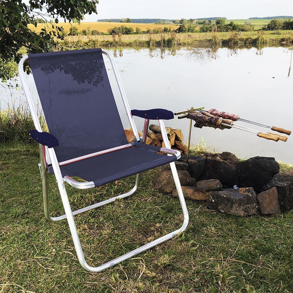 Cadeira Max Alumínio Oversize Praia Reforçada Até 140kg Zaka | Mercado ... Cadeira Max Alumínio Oversize Praia Reforçada Até 140kg Zaka | Mercado ...