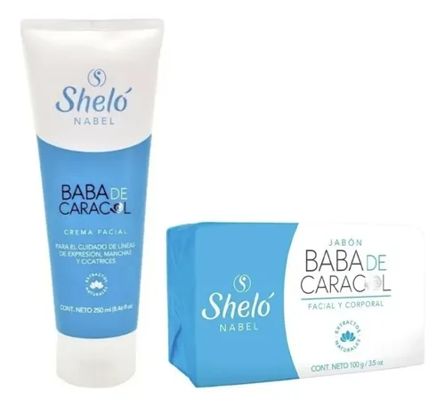 Pack Crema Facial Baba De Caracol Jabon Baba Shelo Nabel Envío Gratis