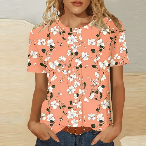 Playera Mujer Manga Corta Cuello Redondo Color Sólido | MercadoLibre