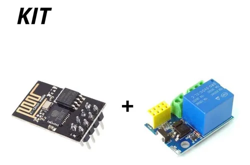 Kit Modulo Esp8266 Esp01s Wifi + Modulo Rele Shield 1ch | MercadoLibre Kit Modulo Esp8266 Esp01s Wifi + Modulo Rele Shield 1ch | MercadoLibre