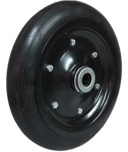 Roda Chapa Estampada 12' Pneu Maciço Carrinho Armazém | Frete grátis Roda Chapa Estampada 12' Pneu Maciço Carrinho Armazém | Frete grátis