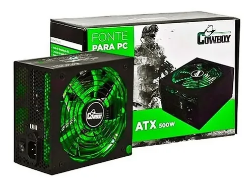 Fonte Atx 500w Reais Gamer Super Silenciosa Para Pc Bivolt Frete Grátis