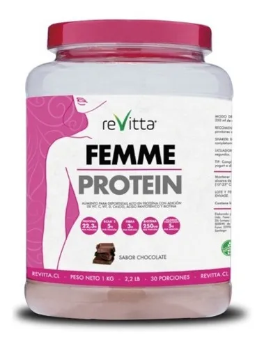 Proteína Mujer Whey + Colágeno + Fibra Femme Protein 1 Kg Sabor Dulce ... Proteína Mujer Whey + Colágeno + Fibra Femme Protein 1 Kg Sabor Dulce ...