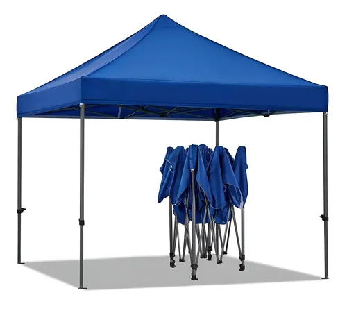 Carpa Toldo LeRoux 3x3 Color Negro Lona Azul Plegable | MercadoLibre
