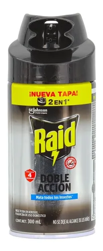 Raid Doble Accion Contra Insectos 300 Ml Raid Doble Accion Contra Insectos 300 Ml
