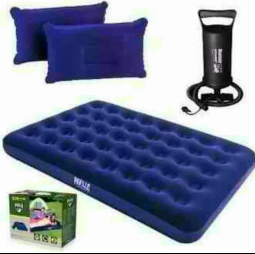 Colchón Inflable 2 Plazas + Bombín + Almohadas | Cuotas sin interés Colchón Inflable 2 Plazas + Bombín + Almohadas | Cuotas sin interés