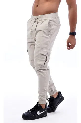 Calças Cargo Masculinas Jogger Com Lycra Bolso Lateral Top Mercadolivre