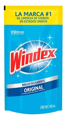 Limpiador De Vidrios Windex Original Repuesto 500ml | MercadoLibre Limpiador De Vidrios Windex Original Repuesto 500ml | MercadoLibre
