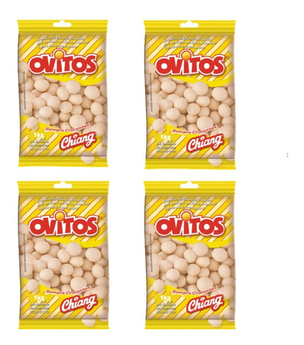 Kit 4 Pacotes Amendoim Crocante Ovinhos Ovitos 1kg - Chiang | Frete grátis Kit 4 Pacotes Amendoim Crocante Ovinhos Ovitos 1kg - Chiang | Frete grátis