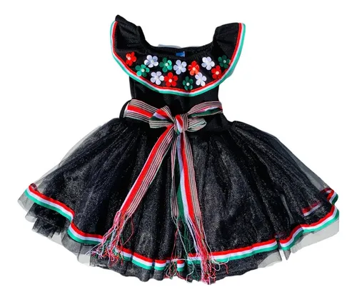 Vestido Disfraz Adelita Fiestas Patrias Niña 15 Septiembre Meses Sin