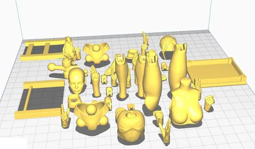Figuras Mujer Hombre Articulados Modelo Stl Impresora 3d Figuras Mujer Hombre Articulados Modelo Stl Impresora 3d