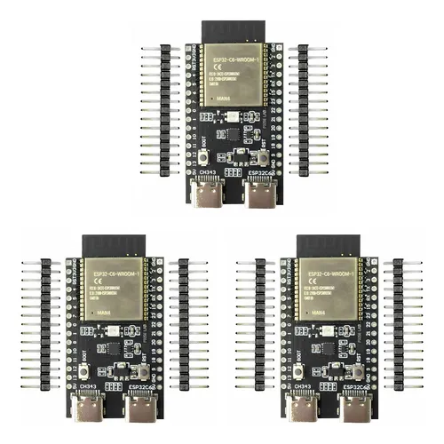 Placa De Desenvolvimento 3x Esp32-c6-devkitc-1-n4 Esp32-c6 C ... Placa De Desenvolvimento 3x Esp32-c6-devkitc-1-n4 Esp32-c6 C ...