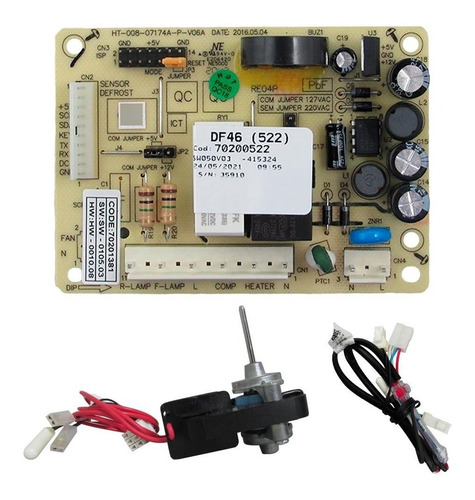 Kit Placa Sensor Motor Ventilador Refrigerador Electrolux ... Kit Placa Sensor Motor Ventilador Refrigerador Electrolux ...