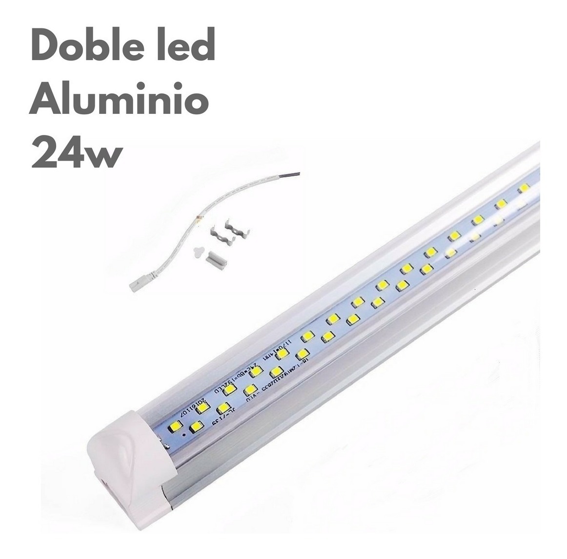 Lote 10 Lámpara 24w Doble Tira Led Canaleta Aluminio Tubo T8 | Envío gratis Lote 10 Lámpara 24w Doble Tira Led Canaleta Aluminio Tubo T8 | Envío gratis