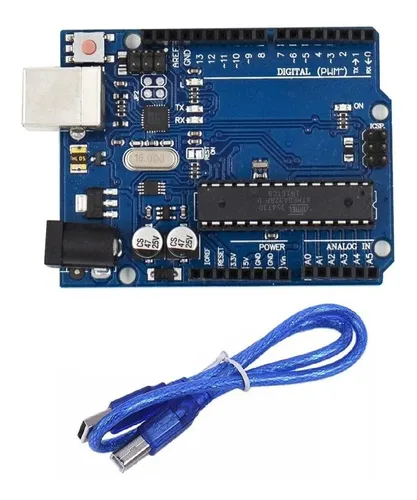 Tarjeta Uno R3 C/ Cable Atmega328 Compatible Con Arduino Tarjeta Uno R3 C/ Cable Atmega328 Compatible Con Arduino