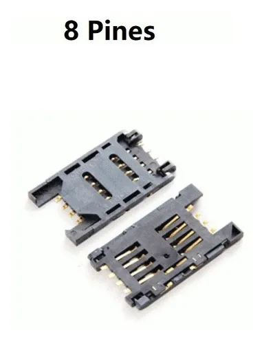 Socket Conector Sim Card 8 Pines Holder Smd Slim | Cuotas sin interés