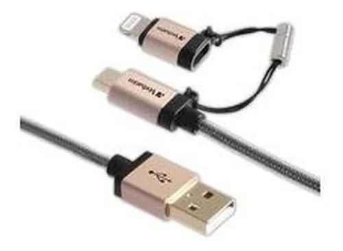 Verbatim Cable 99218 Usb A Macho - Micro-usb B/lightning Mac Color 52049 Verbatim Cable 99218 Usb A Macho - Micro-usb B/lightning Mac Color 52049