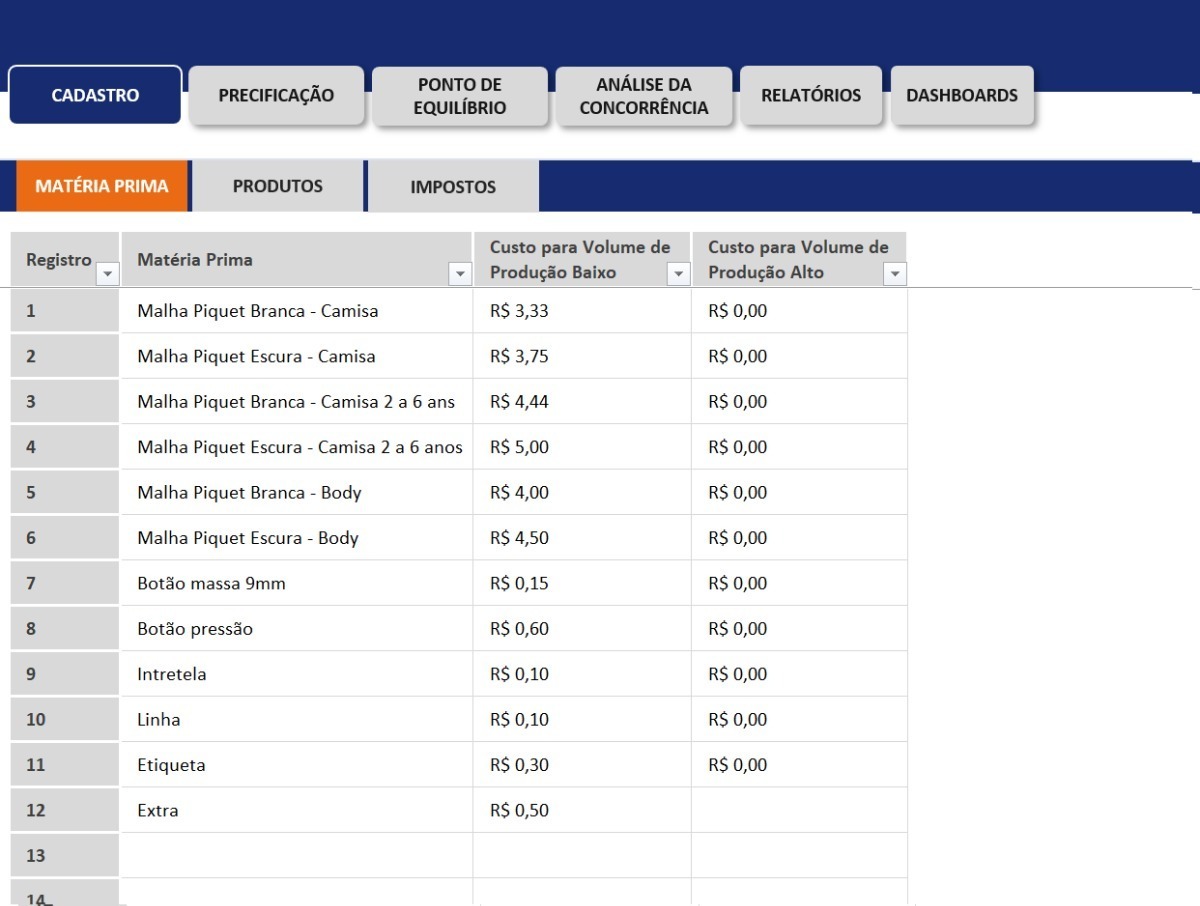 Planilha Formação De Preços Para Produtos Completa Em Excel ... Planilha Formação De Preços Para Produtos Completa Em Excel ...