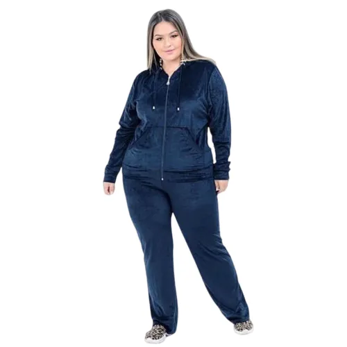Conjunto Moletom Veludo Plush Capuz Frio Onça Feminino | Frete grátis Conjunto Moletom Veludo Plush Capuz Frio Onça Feminino | Frete grátis