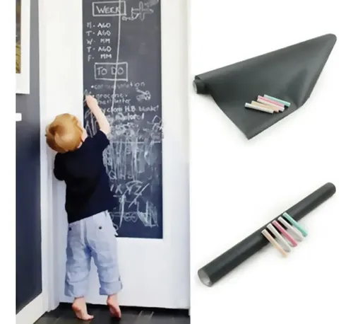 Papel Adhesivo De Vinilo Borrable Para Pizarra, 60 X 200 Cm | Cuotas ...