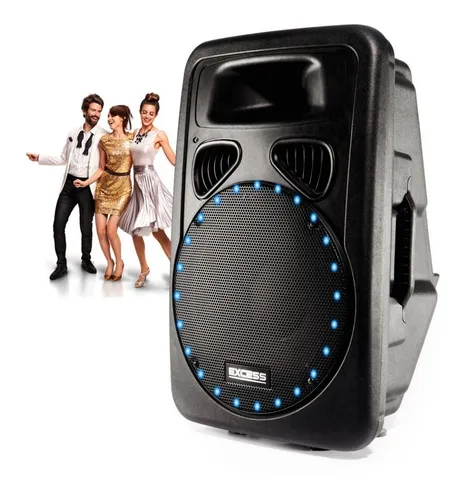 Parlante Bafle 15 Potenciado Luz Led Ritmico Usb Aux Sd Mic Parlante Bafle 15 Potenciado Luz Led Ritmico Usb Aux Sd Mic