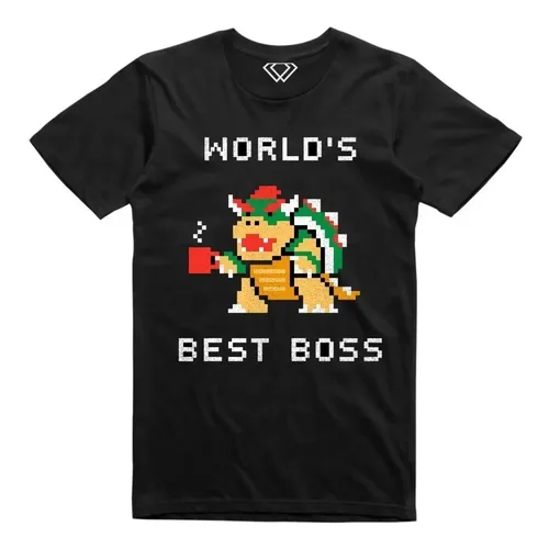 Playera T Shirt Bowser El Mejor Jefe Del Mundo Meses Sin Interés