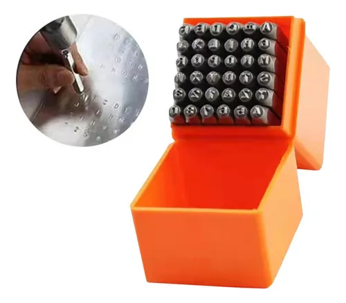 Letras Y Numeros De Golpe 3 Mm Con Estuche 36pcs / Set | MercadoLibre