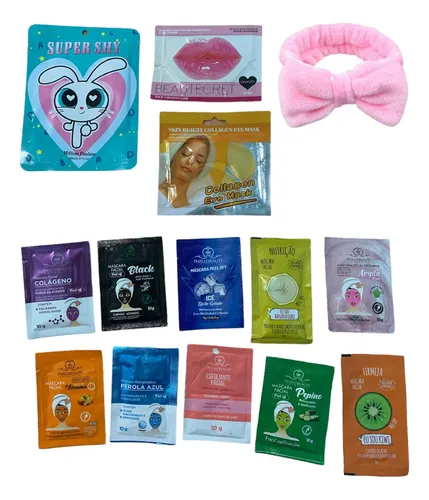 Pack Mascarillas Surtidas Vincha Skincare Niños Adultos Cuotas Sin