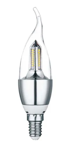 Kit 12 Lâmpada Led Vela 4w Chama E14 Branco Quente E Frio Frete Grátis