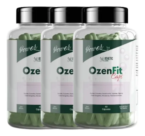 Kit 3 Unidades Ozenfit 180 Caps Original Natural Ozen Fit ...