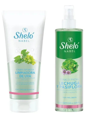 Crema Espumosa Limpiadora De Uva + Tónico De Lechuga Shelo | Envío gratis Crema Espumosa Limpiadora De Uva + Tónico De Lechuga Shelo | Envío gratis