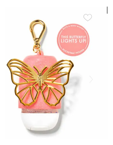 Funda Y Gel Antibacterial Bath And Body Works Mariposa Dorada Meses Sin