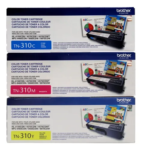Juego De Cartuchos De Tóner Brother Tn-310 Standard Yield Cm | Envío gratis