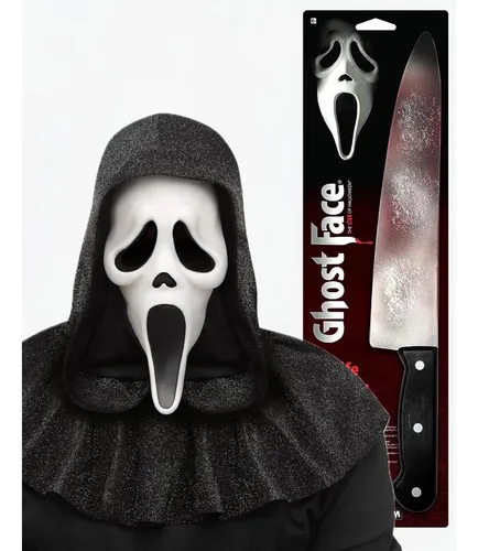 Mascara Scream 25 Aniversario Y Cuchillo Original Vainilla Blanco ...
