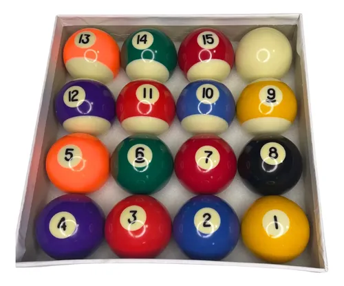 Jogo De Bolas De Sinuca Bilhar 54mm Profissional | Parcelamento sem juros