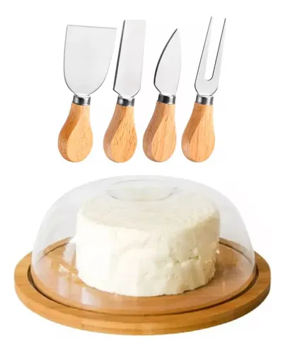 Kit Porta Queijo + Utensílios P/ Cortar Queijo - Bambu | Parcelamento ... Kit Porta Queijo + Utensílios P/ Cortar Queijo - Bambu | Parcelamento ...