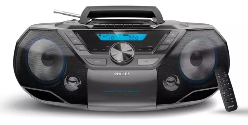 Philips Portable Boombox Cd Cassette Bluetooth Fm Radio Negro/azul ...