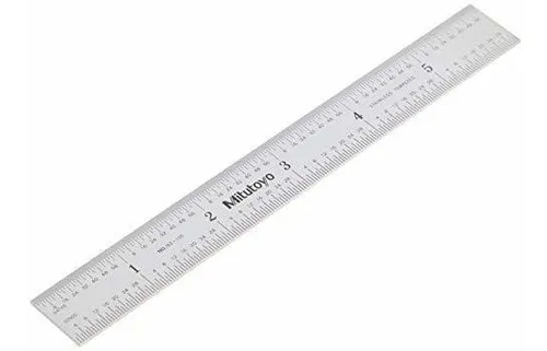 Mitutoyo 182 105 Regla De Acero 6 X 150 Mm 1 32 1 64 1 Meses