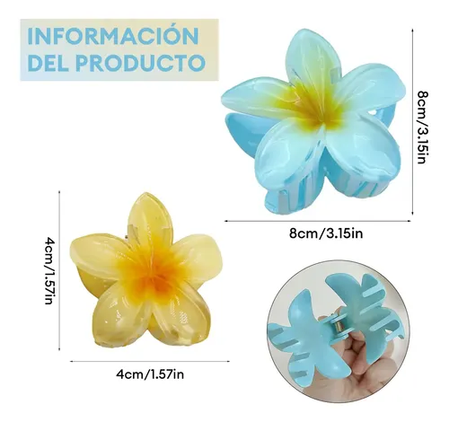 20pzs Pinzas De Flor Cabellopinzas Hawaiana Accesorios Mujer | Meses ...