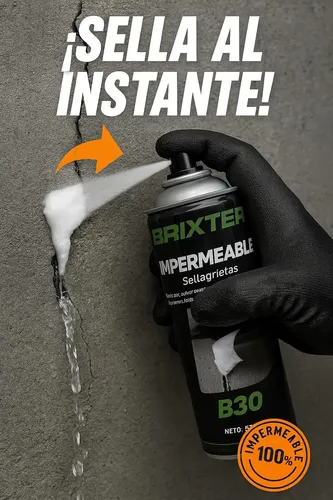 Membrana Sellador Impermeable Aerosol Blanco 500ml Brixter | MercadoLibre
