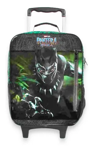 Mochila De Rodas Escolar Pantera Negra Infantil | MercadoLibre Mochila De Rodas Escolar Pantera Negra Infantil | MercadoLibre