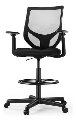 Cadeira de desenho alto Cadeira de mesa de escritório de. Cor Preto ... Cadeira de desenho alto Cadeira de mesa de escritório de. Cor Preto ...