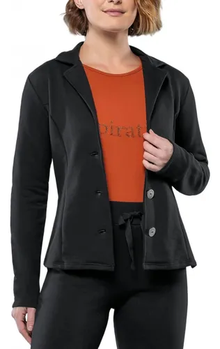 Blazer Em Moletom Feminino Quentinho Com Botões Parcelamento Sem