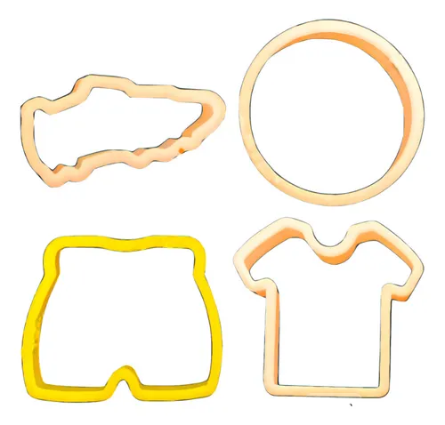 Set Cortante Marcador Plastico Futbol - Cotillón Waf Color Multicolor ... Set Cortante Marcador Plastico Futbol - Cotillón Waf Color Multicolor ...