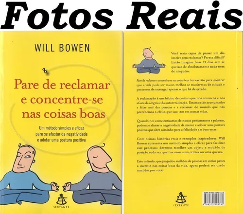 Livro Pare De Reclamar E Concentre-se Nas Coisas Boas - Will | MercadoLivre Livro Pare De Reclamar E Concentre-se Nas Coisas Boas - Will | MercadoLivre